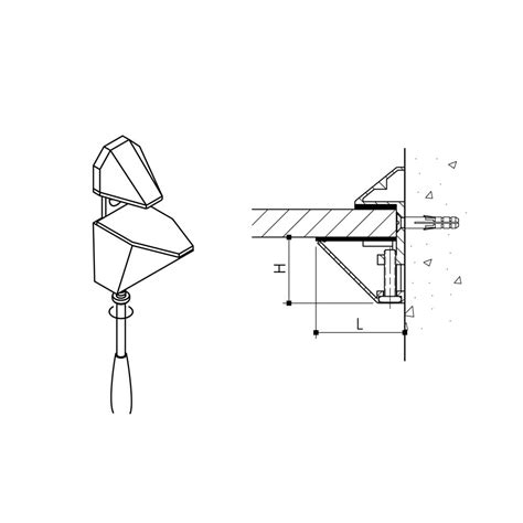 Triangular Shelf Support Craft Supply