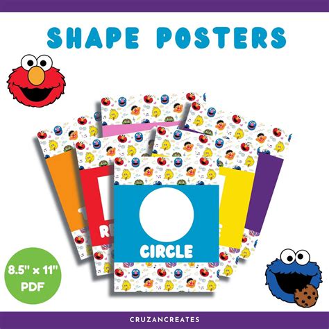 Shape Posters Class Shape Posters Classroom Decor Shapes Class Shapes Learning Shapes