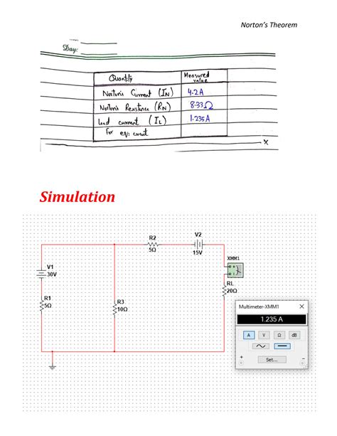 Solution Nortons Theorem Of Current In Circuits Solved Problems By