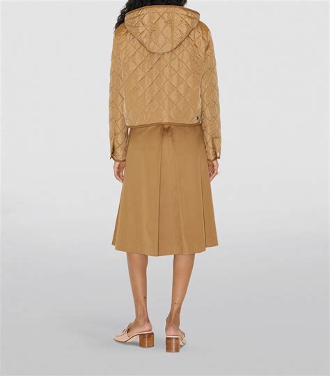 Womens Burberry Neutrals Diamond Quilted Jacket Harrods UK