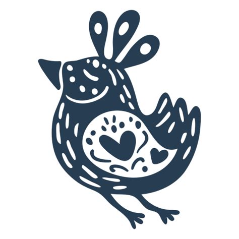 Scandinavian Cute Bird Blue Png And Svg Design For T Shirts