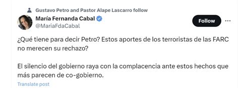 María Fernanda Cabal ‘estalló Contra Petro Por Entrega De Puesto De