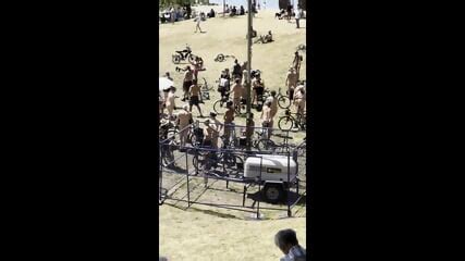 Naked Bike Ride Vancouver BC Canada July