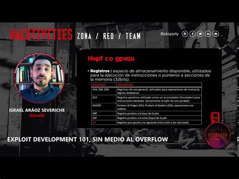 Ekoparty Security Conference Talk Exploit Development 101 Sin Miedo