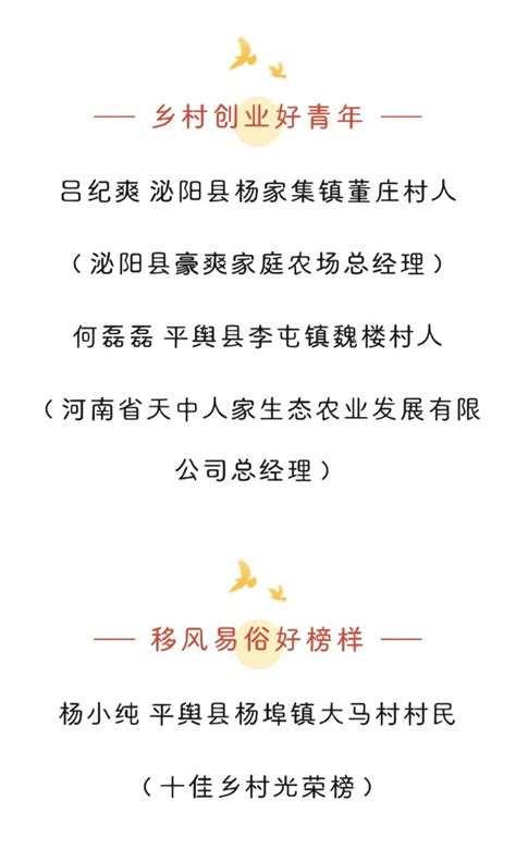 驻马店市16人荣登2023年度河南省“乡村光荣榜”澎湃号·媒体澎湃新闻 The Paper