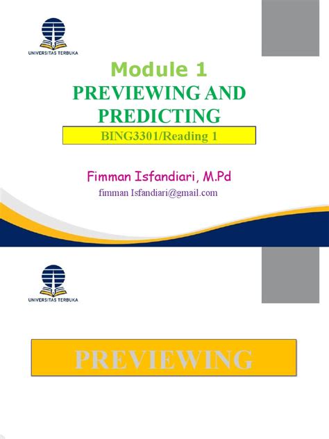 Module 1 Previewing And Predicting Pdf Module 1 Previewing And Predicting Pdf