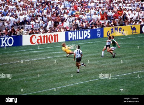 Soccer World Cup Mexico 86 Final Argentina V West Germany Stock