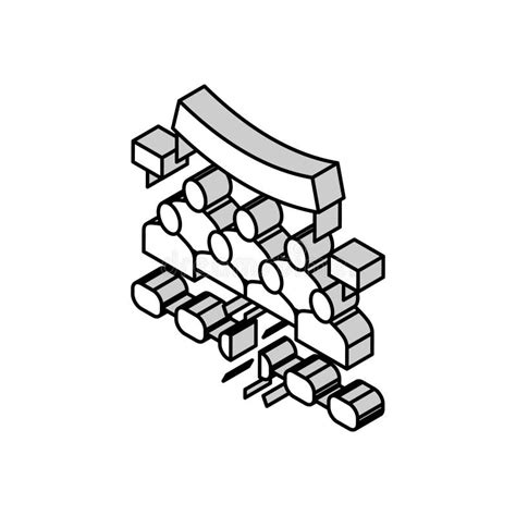 Freedom Of Assembly Isometric Icon Vector Illustration Stock Vector Illustration Of Rights