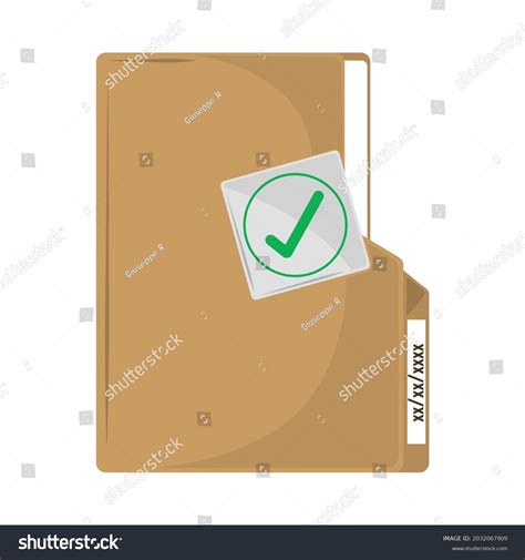 Folder Check Mark Icon Stock Vector Royalty Free 2032067909 Shutterstock