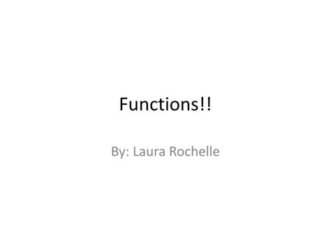 ppt functions powerpoint presentation free download id 2479458