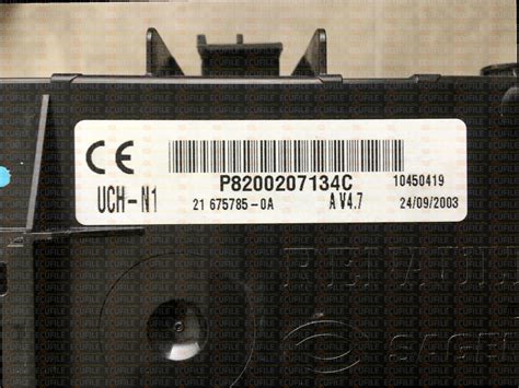 ECU Original Files SAGEM UCH N A RENAUTL CLIO II PHASE P C V