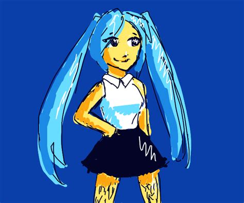 Hair Leg Miku Being Sassy Drawception