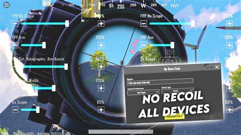 All Devices Zero Recoil Sensitivity And Best Close Range Sensitivity