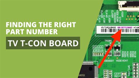 How To Find The T Con Board Part Number In Your Tv