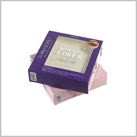 Ink Makeup Brushes Packaging Boxes With Windows