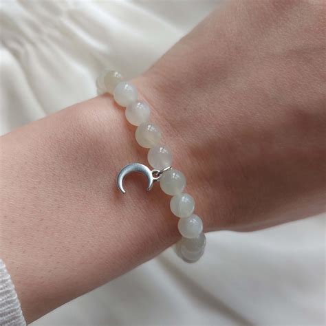 Bracciale In Pietra Di Luna Con Luna Ariadne S Arts