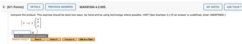 Solved Points Details Previous Answers Wanefm Chegg