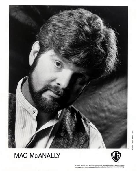 Mac Mcanally Vintage Concert Photo Promo Print 1990 At Wolfgangs