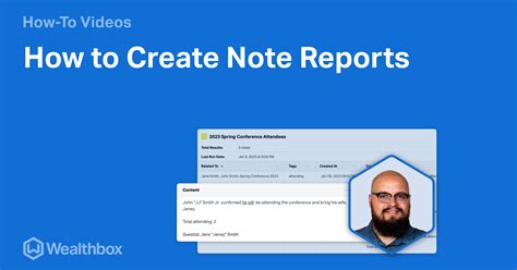 How To Create Note Reports Wealthbox Crm