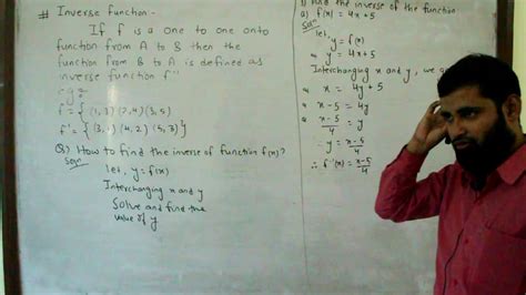 Inverse Functionchapter Functionsubject Opt Mathsclass 10by