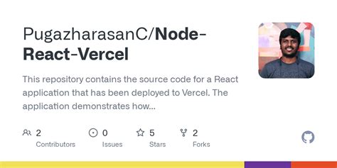 Github Pugazharasancnode React Vercel This Repository Contains The