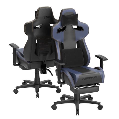 Luxvie Gaming Chair With Footrest Ergonomic Office Chair With Massage
