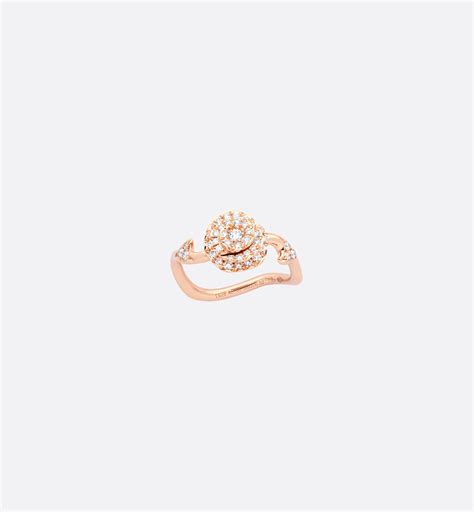 Colar Rose Dior Couture Pequeno Ouro Rosa E Diamantes Dior