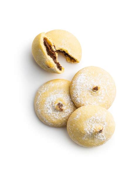 Galletas Con Crema De Chocolate Galletas Dulces Imagen De Archivo