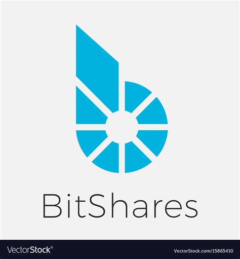 Bitshares Bts Blockchain Cryptocurrency Logo Vector Image