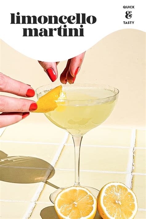 Limoncello Martini Recipe Lemon Drop Martini College Housewife