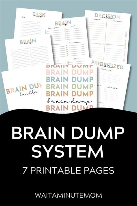 Brain Dump Printables For Maximum Clarity And Productivity Task Triage