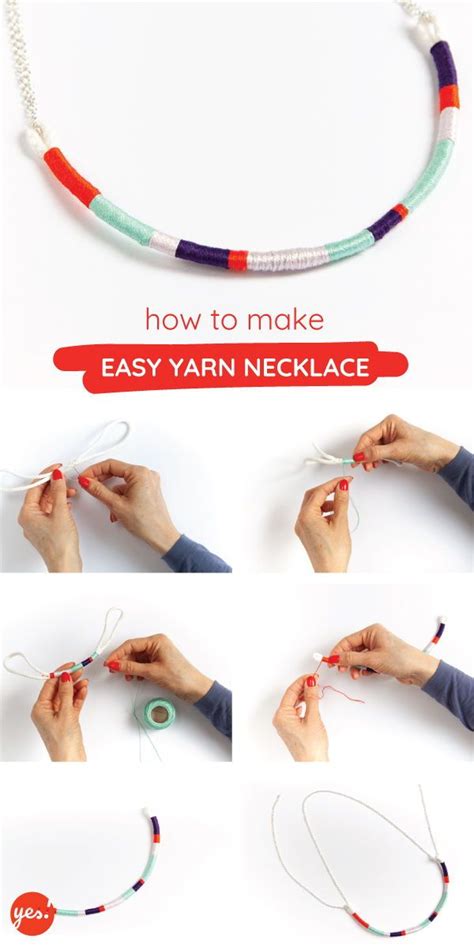 Diy Yarn Necklace Diy Tutorial Yes We Made This Artofit