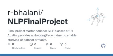 Github R Bhalaninlpfinalproject Final Project Starter Code For Nlp