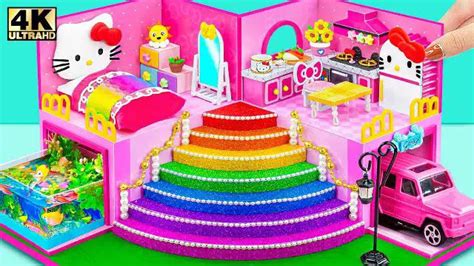 کاردستی با کارتون ساخت 2 طبقه ناز هلو کیتی