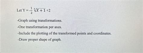 Solved Graph Using Transformations One Transformation Per