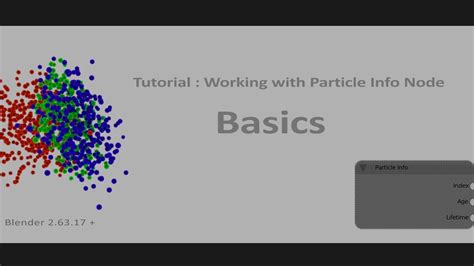 Introduction to 'PARTICLE INFO' Node in Cycles with Blender (Part 1 of 2) - YouTube