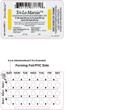 Tri Lo Marzia Package Insert Prescribing Info Moa