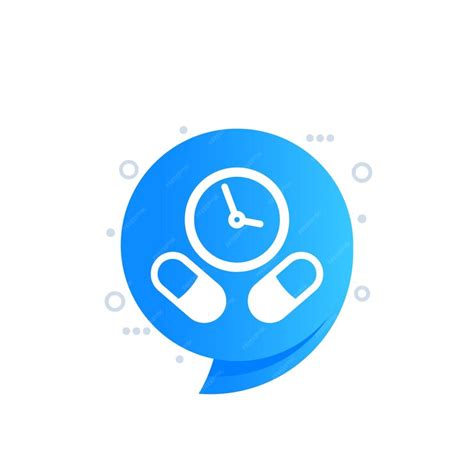 Premium Vector Medication Time Schedule Vector Icon