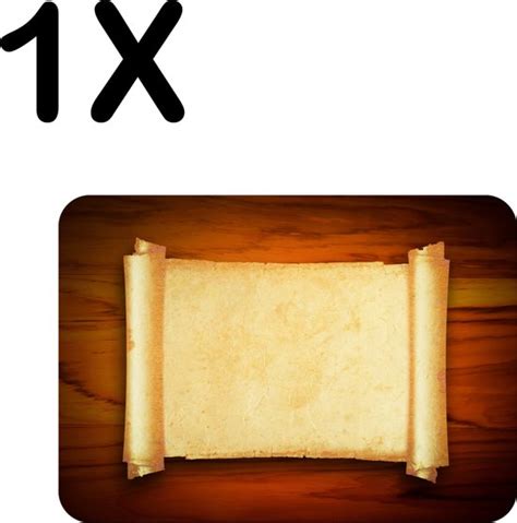 Bwk Stevige Placemat Het Perkament Van Etenstijd Set Van 1