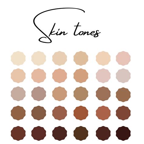 Instant Download Skin Tones Palette Digital Color Palette Ipad Procreate App Procreate Palette