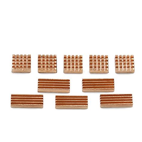 Buy 10 Pieces Adhesive Back Copper Heatsink Fin For Pc Vga Gpu Chipset