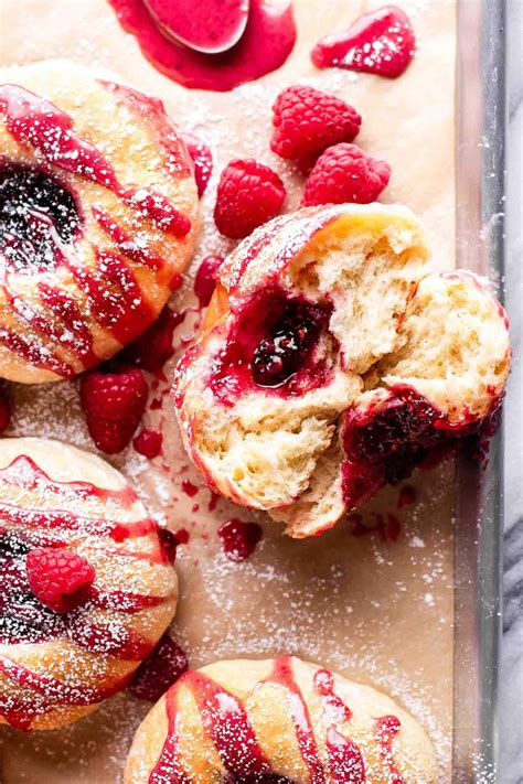 Baked Raspberry Donuts Eats Delightful