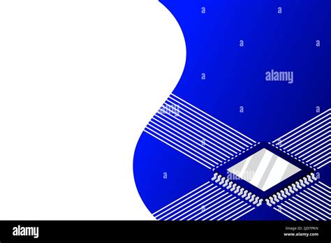 Artificial Intelligence Micro Chip Illustration Quantum Computing Pc Mainboard Illustration