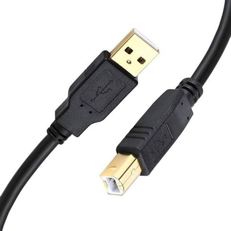 Usb A Male To Usb B Male Printer Cable Black M