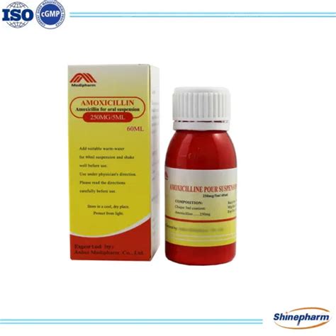 Amoxicillin Liquid Bottle