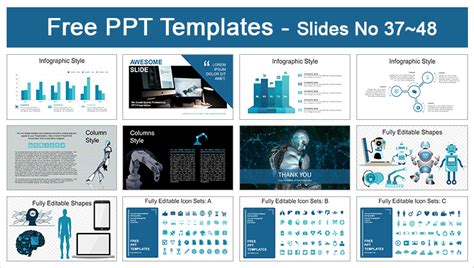 Humanoid Robot Industry Powerpoint Templates Powerpoint And Google Slides Saveslides Templates