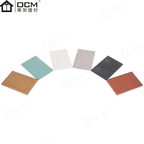 Non Asbestos Ce Approved Color Through External Cladding Fiber Cement Board Decorative Lighted