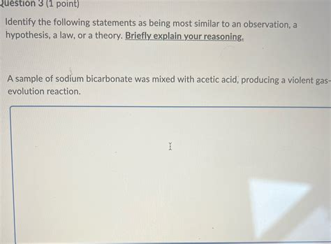 Solved Question 3 1 Point Identify The Following Statements As
