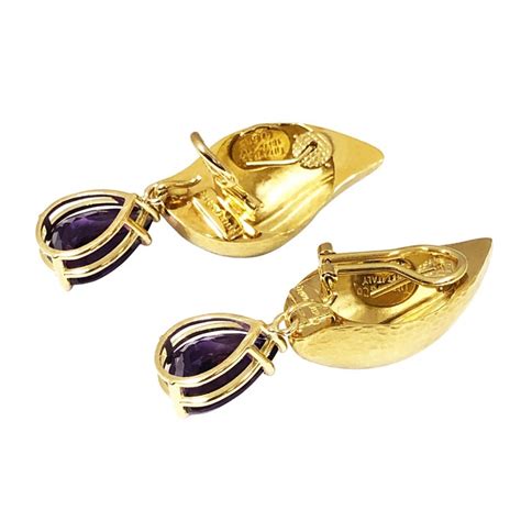 Tiffany And Co Paloma Picasso Large Gold And Amethyst Convertible