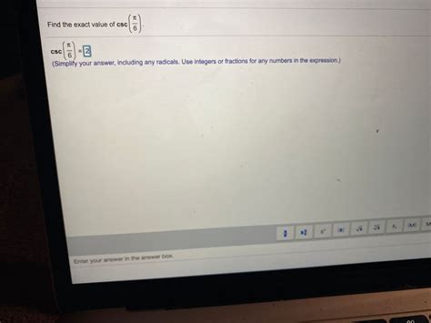 Answered Find The Exact Value Of Csc 6 Csc… Bartleby